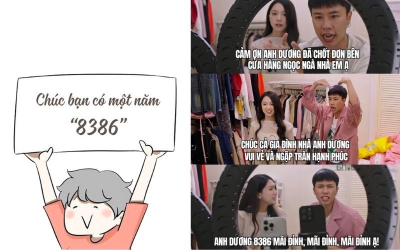 8386 là gì? Nguồn gốc và ý nghĩa của trào lưu chúc “8386 mãi đỉnh”